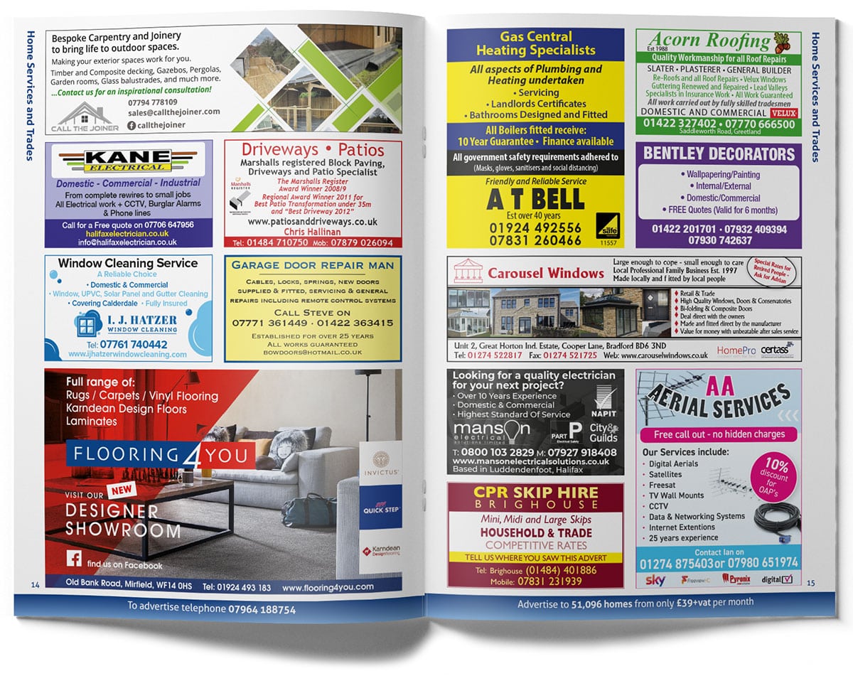 Promote your business in Calderdale, Spen & Mirfield